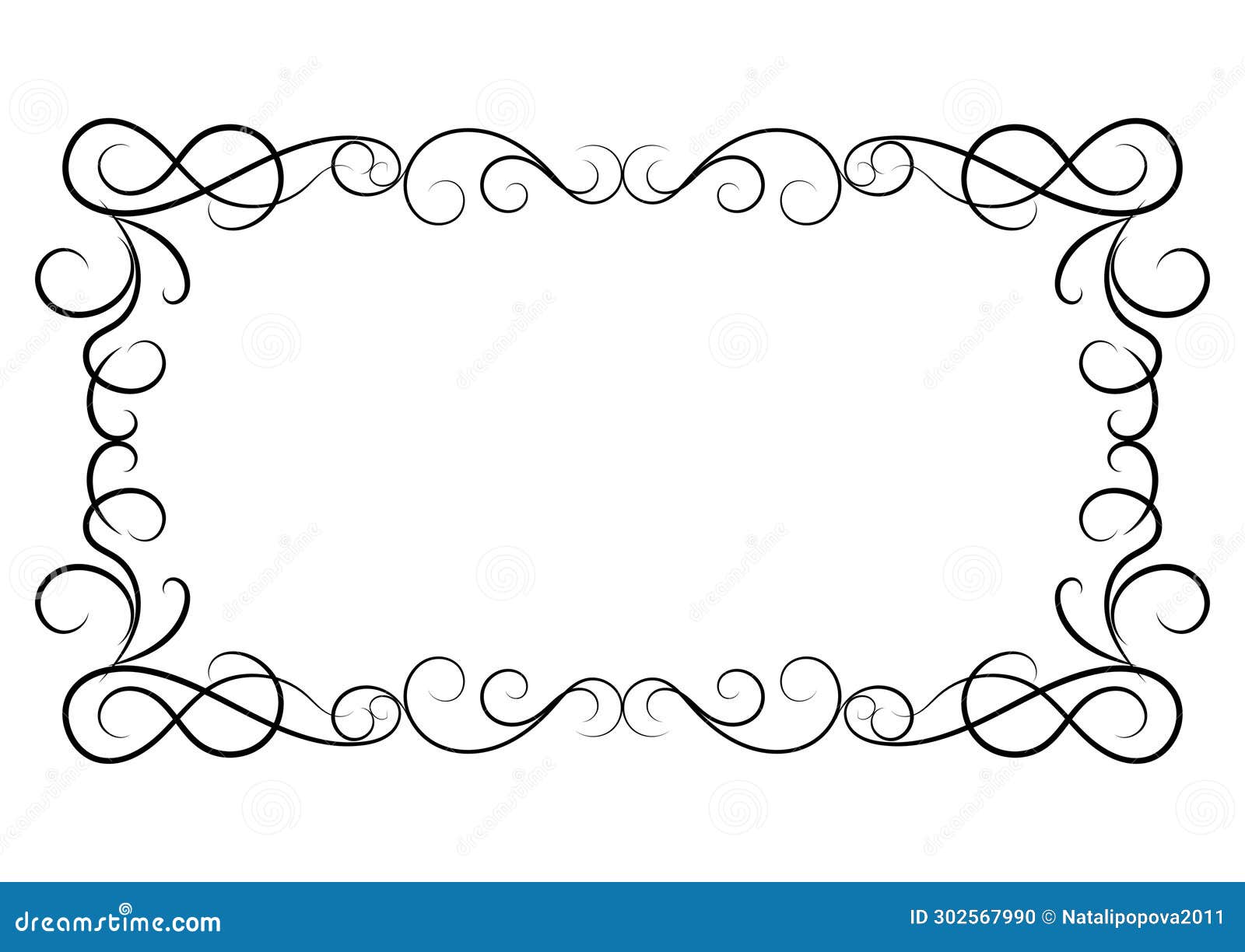 Vector Frame and Vignette for Design Template. Stock Vector ...