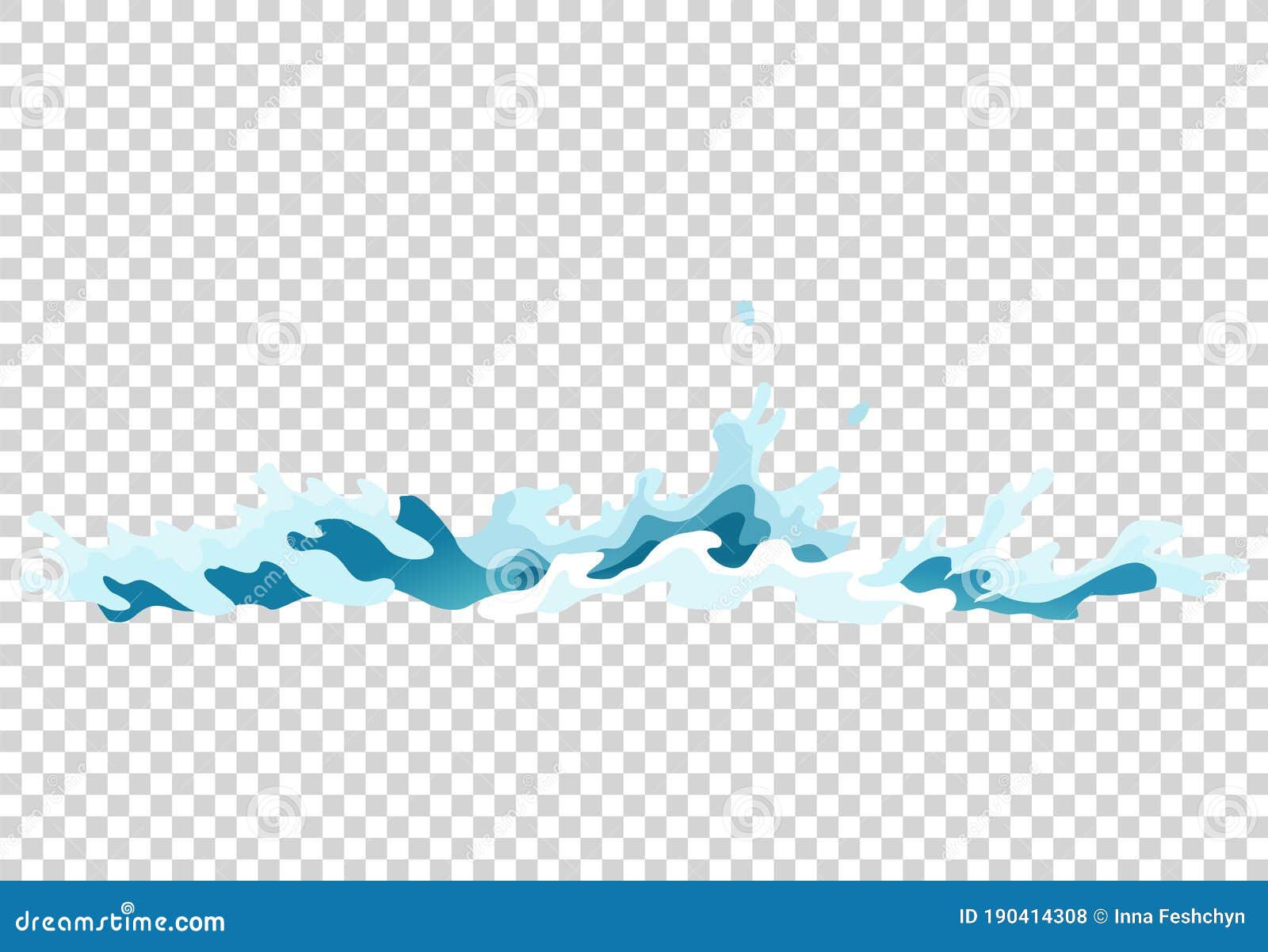 Vector Frame Water Splash For Game Animation. Water Explosion Special ...