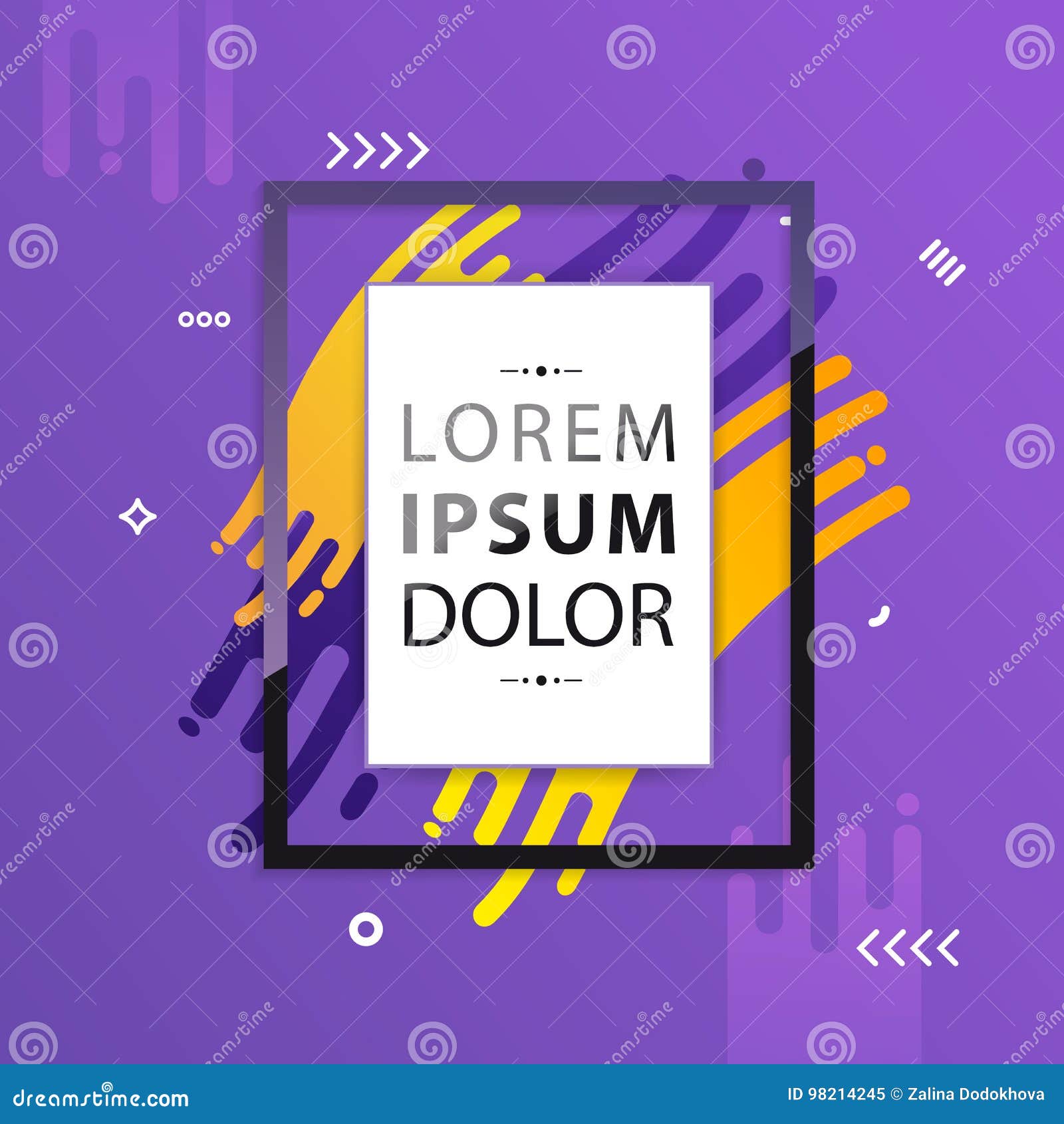 Vector frame for your text stock vector. Illustration of font - 98214245