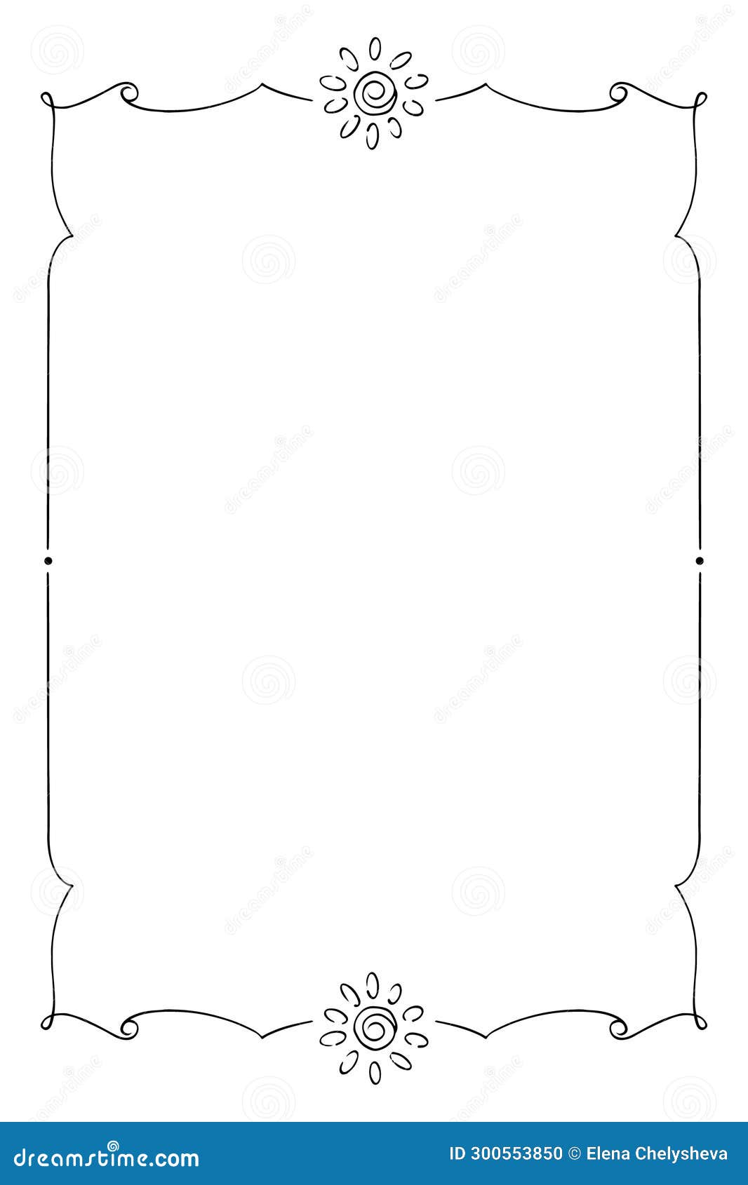 Vector Frames Black on a White Background Stock Illustration ...