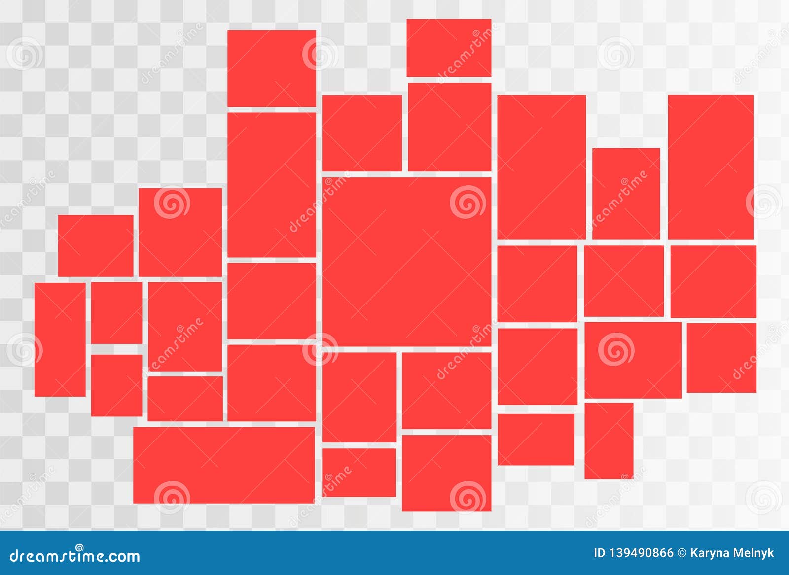 Vector Frames Photo Collage Stock Vector - Illustration of border ...