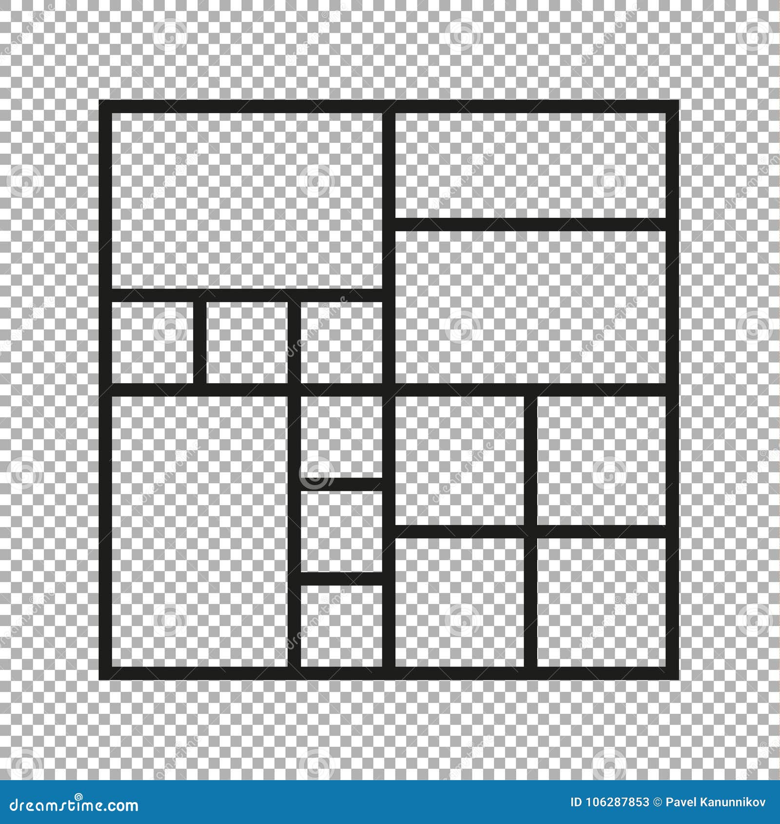 Vector Frames Photo Collage Stock Illustration - Illustration of banner ...