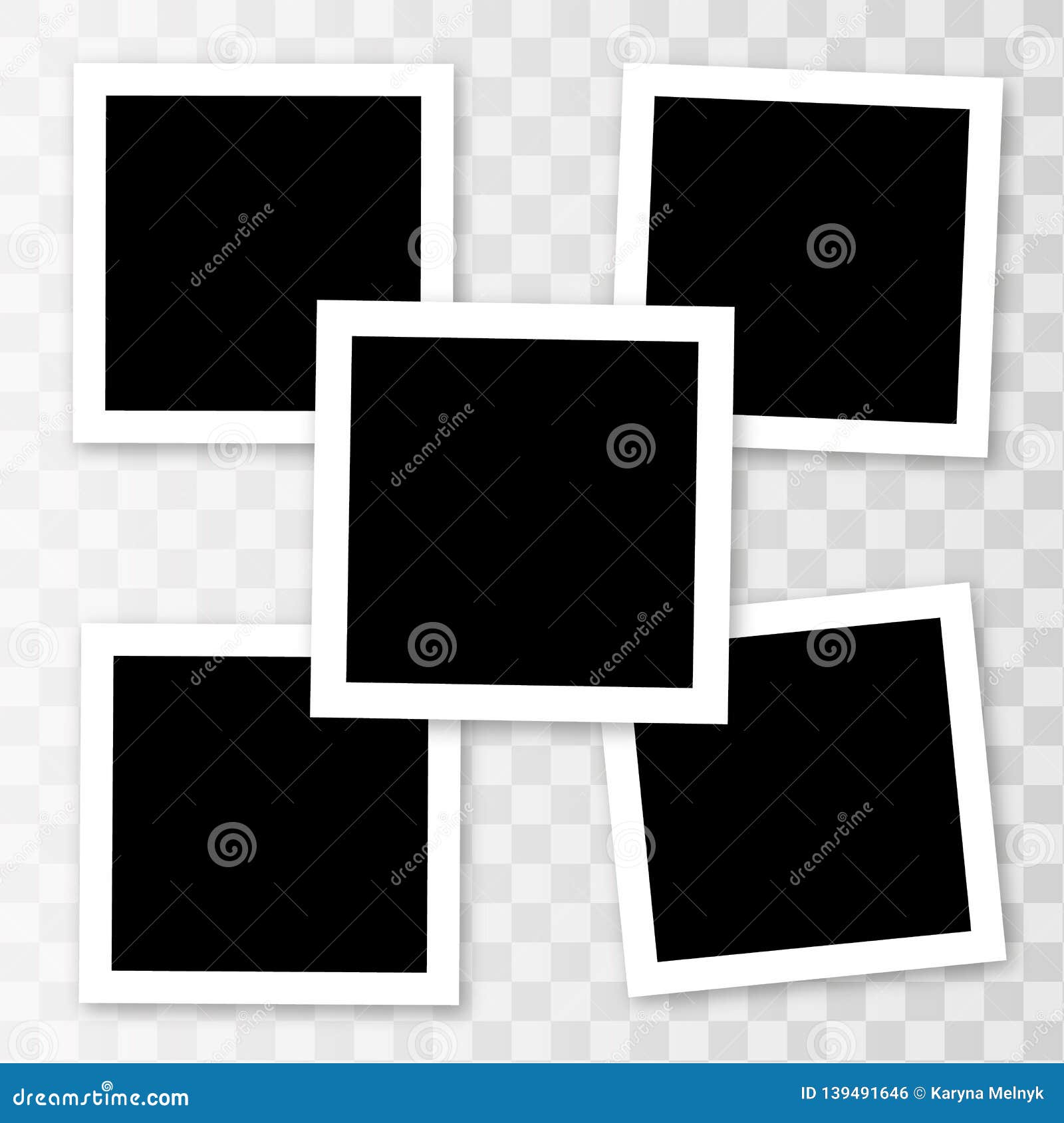 Vector Frames Photo Collage Stock Vector - Illustration of memory ...
