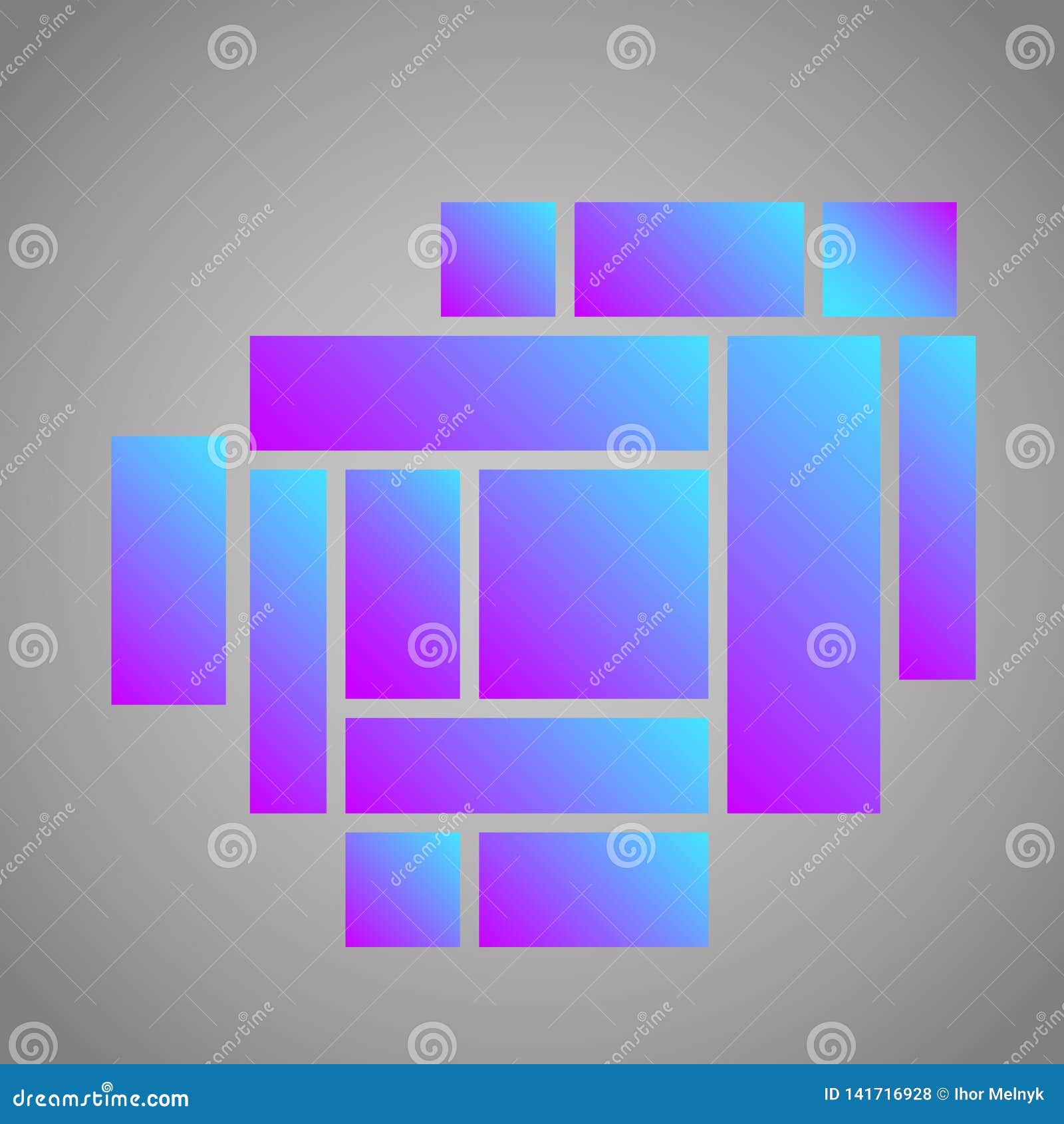 Frames photo collage stock vector. Illustration of element - 141716928