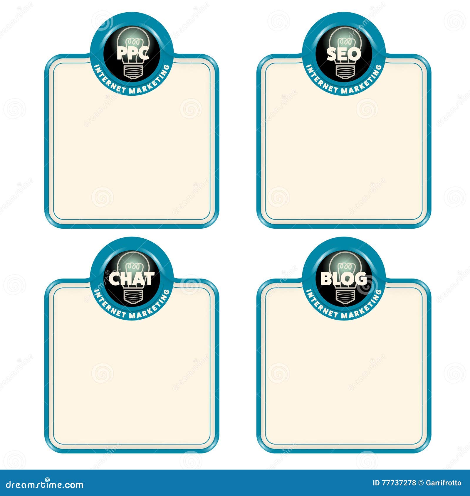 Vector frames stock vector. Illustration of frames, marketing - 77737278