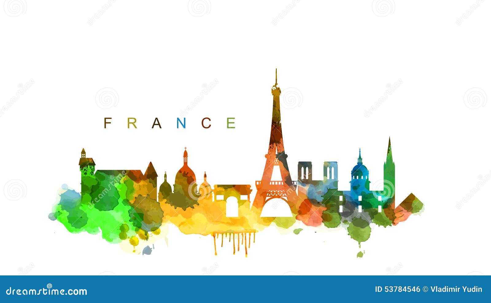 Vector france stock vector. Illustration of journey, design - 53784546
