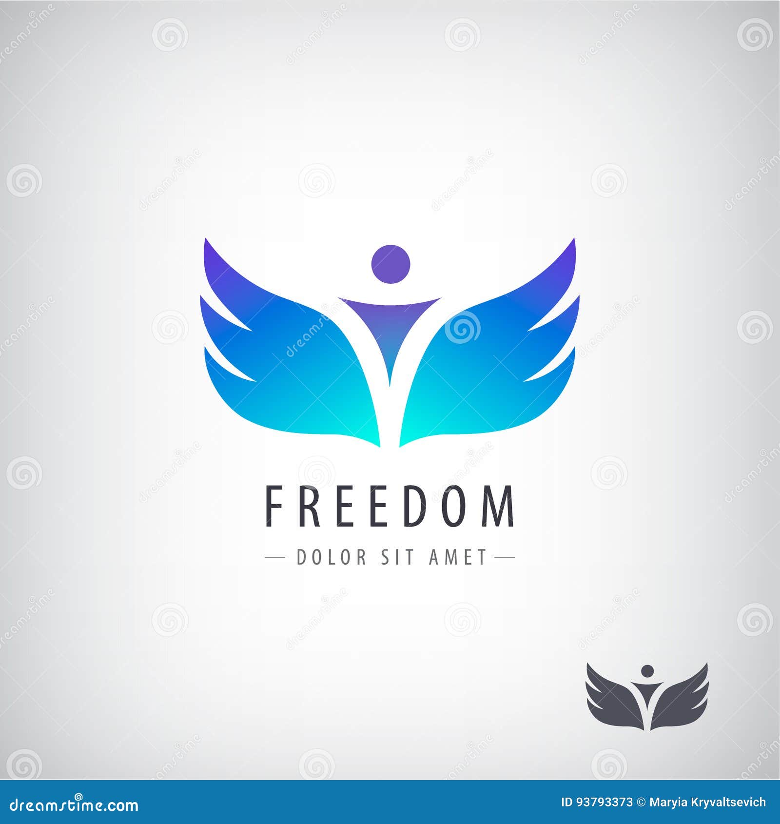 Freedom Logo Cartoon Vector | CartoonDealer.com #55754105