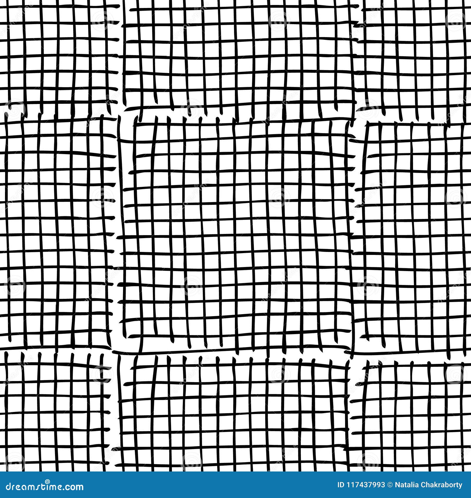 Vector Freehand Drawing Seamles Stock Vector - Illustration of hatch ...