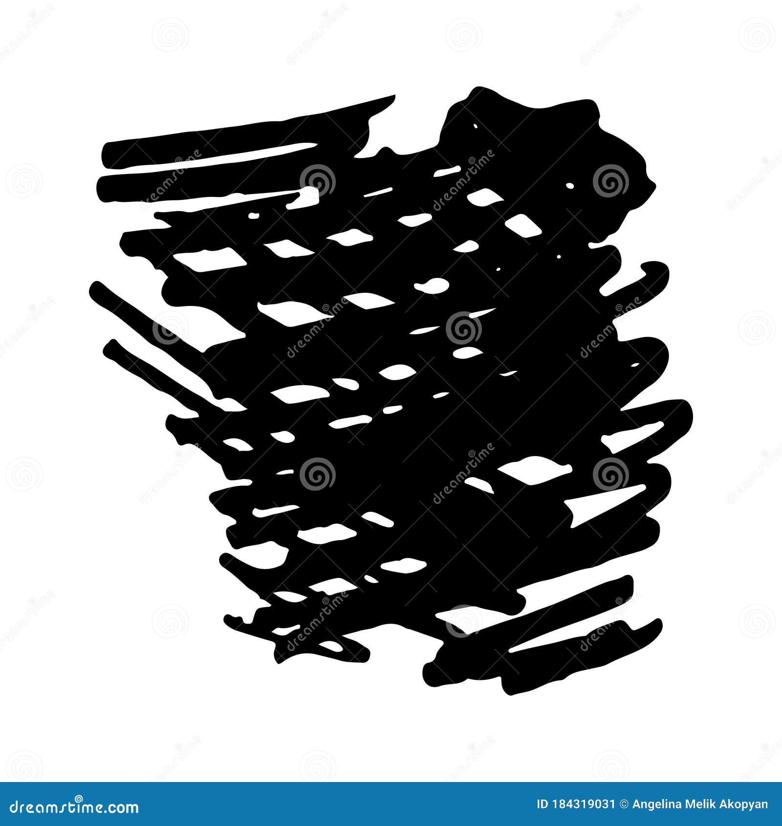 Vector Freehand Scribble Isolated on White Background Stock Vector ...