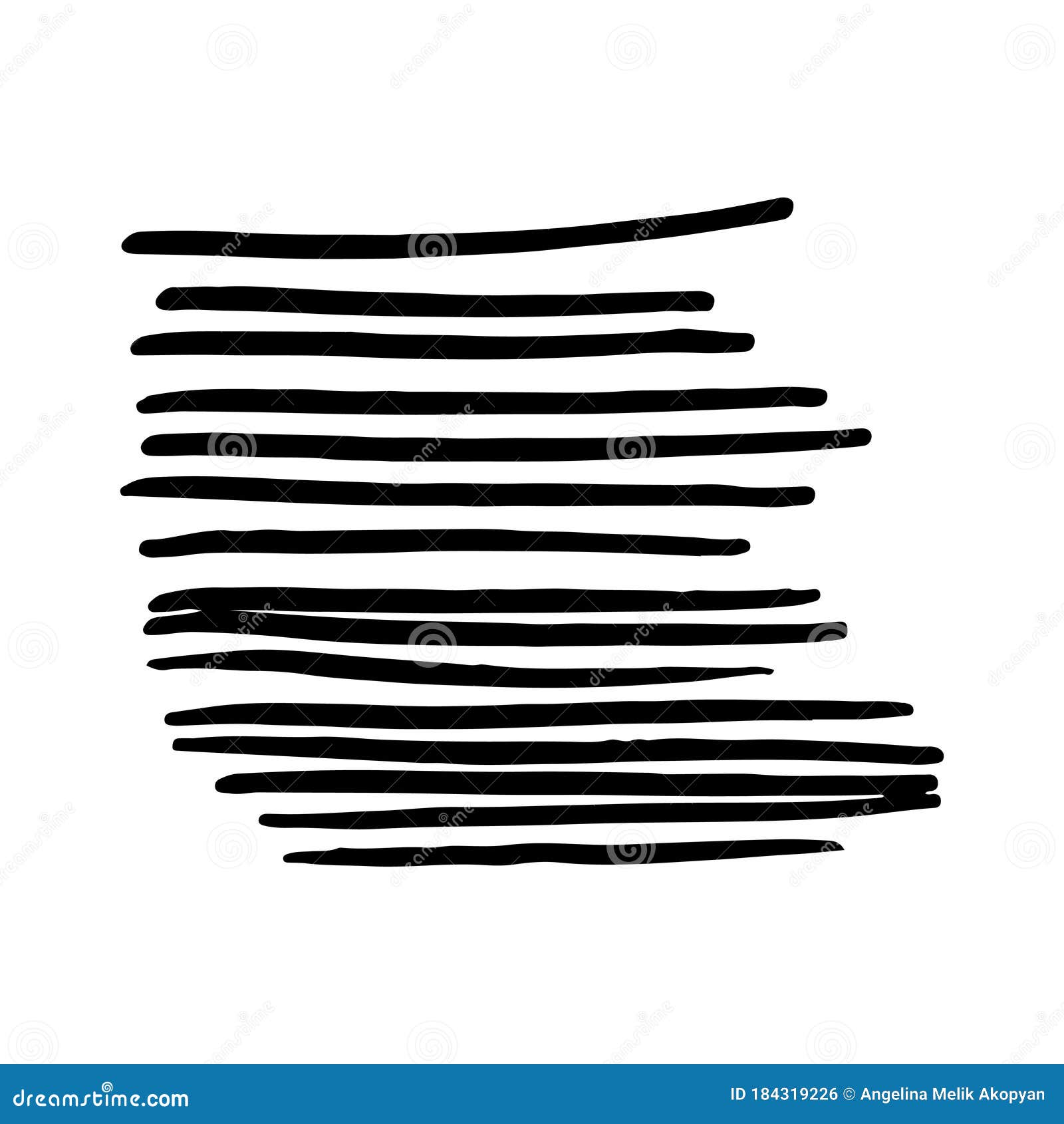 Vector Freehand Scribble Isolated on White Background Stock Vector ...