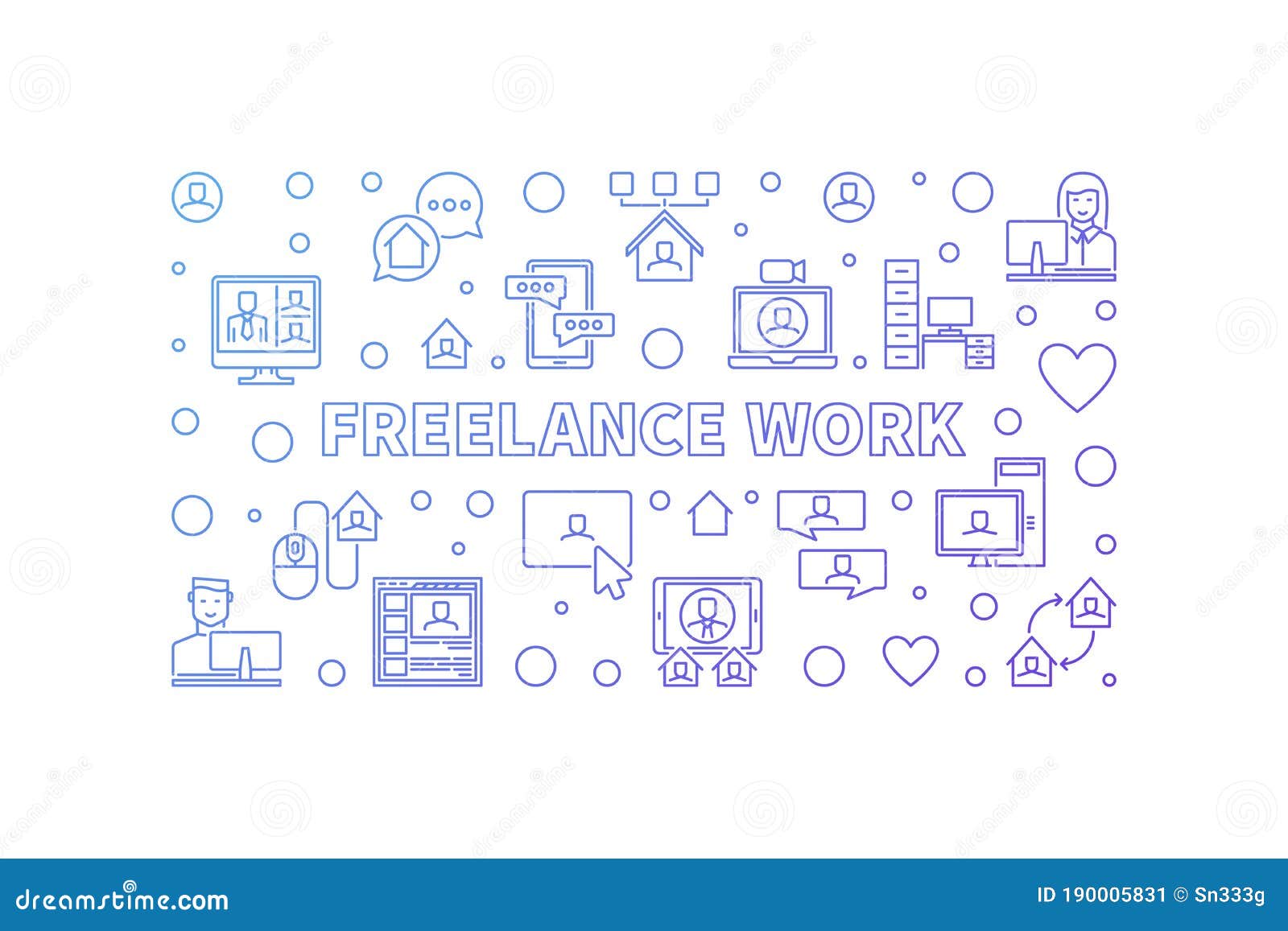 Vector Freelance Infographics | CartoonDealer.com #48141544