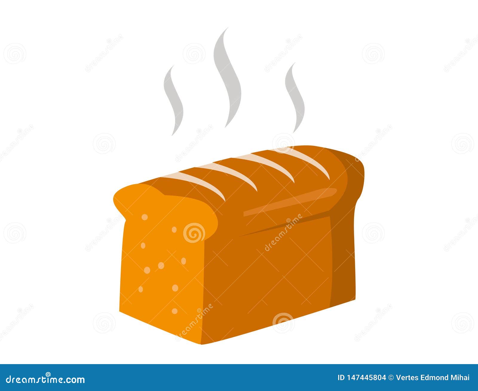 Vector french bread icon stock vector. Illustration of meal - 147445804