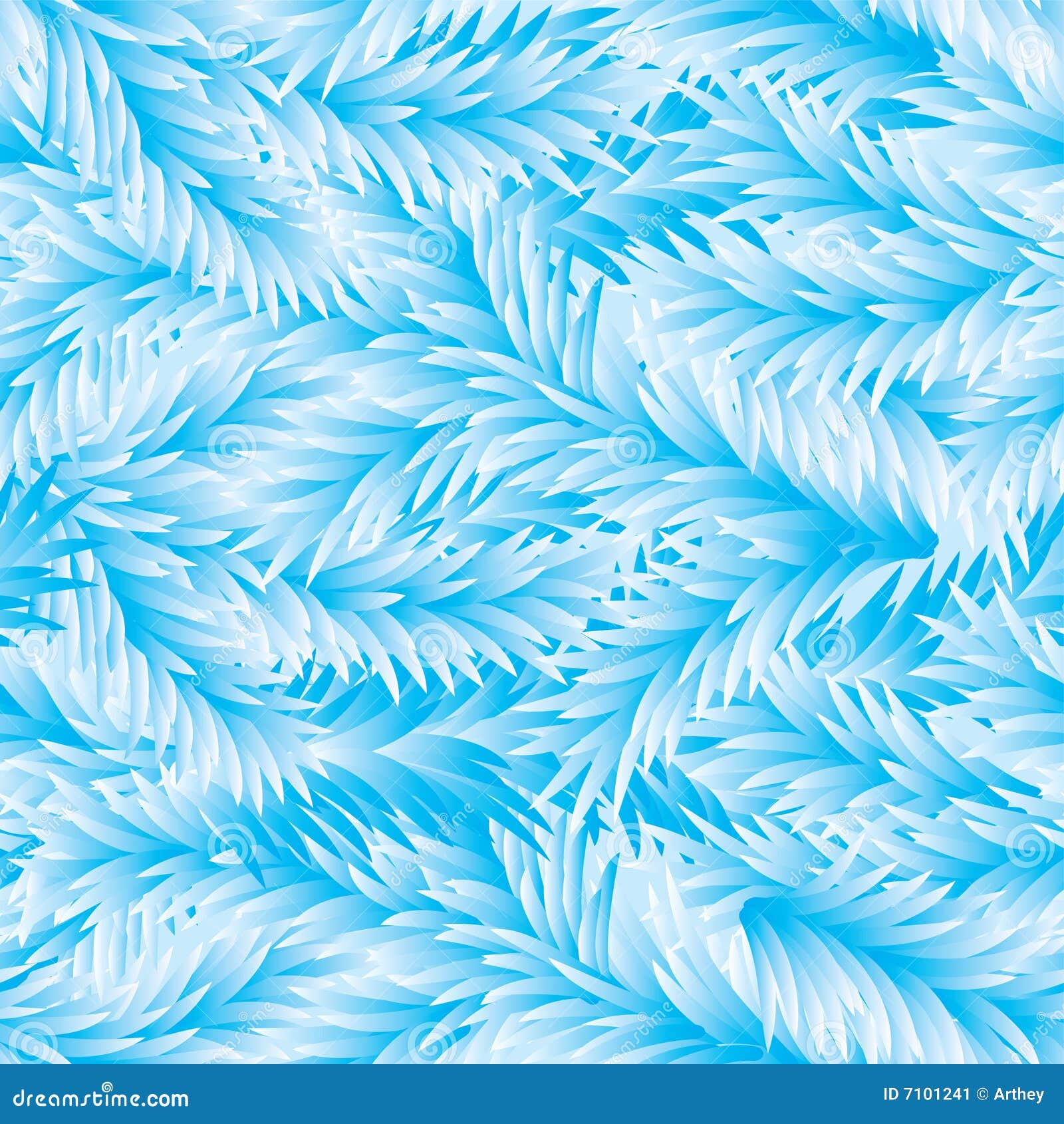 Vector. Frost Fir-Tree Seamless Pattern Stock Vector - Illustration of ...