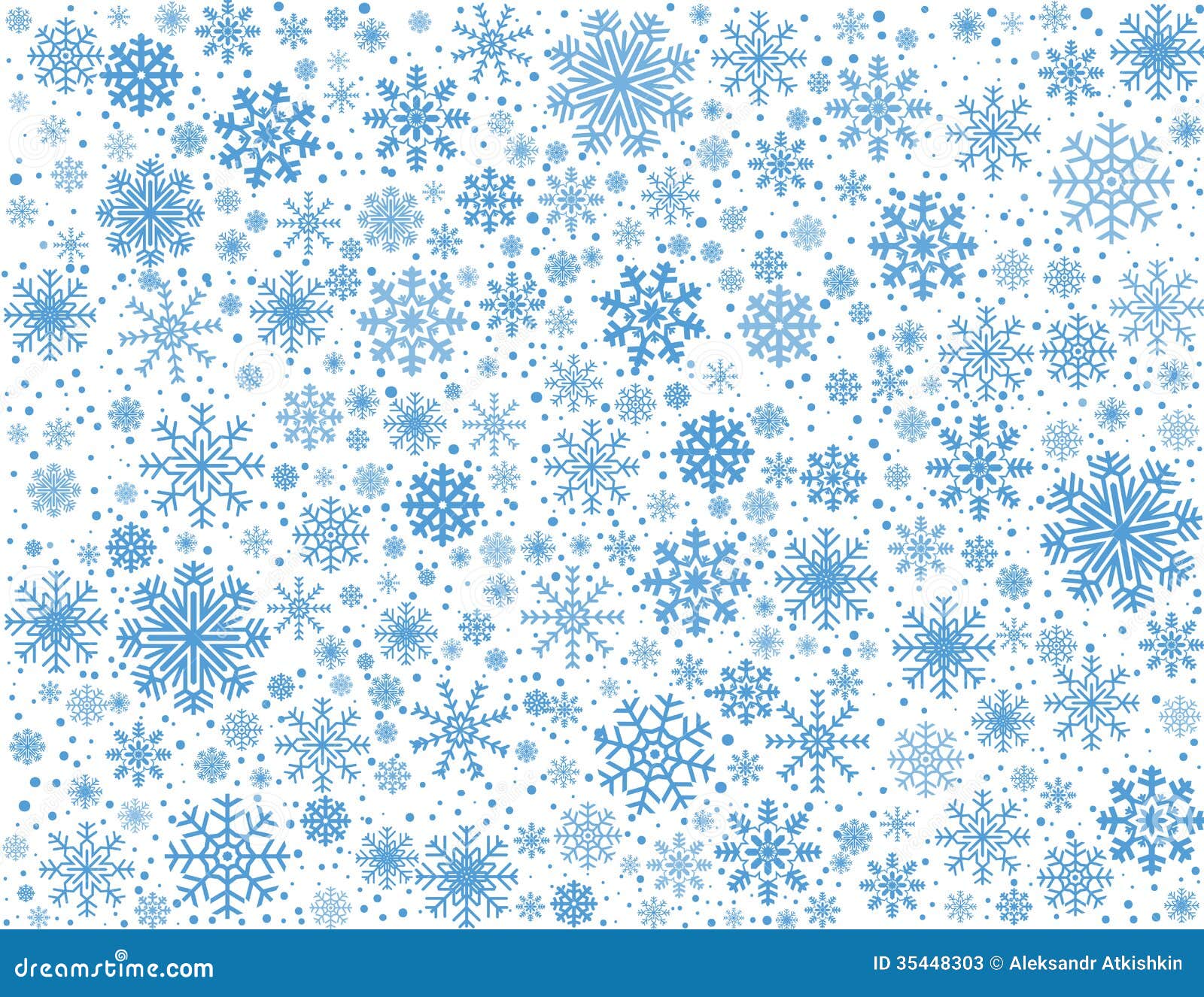 Vector Frosty Snowflakes Background Stock Vector - Illustration of cold ...