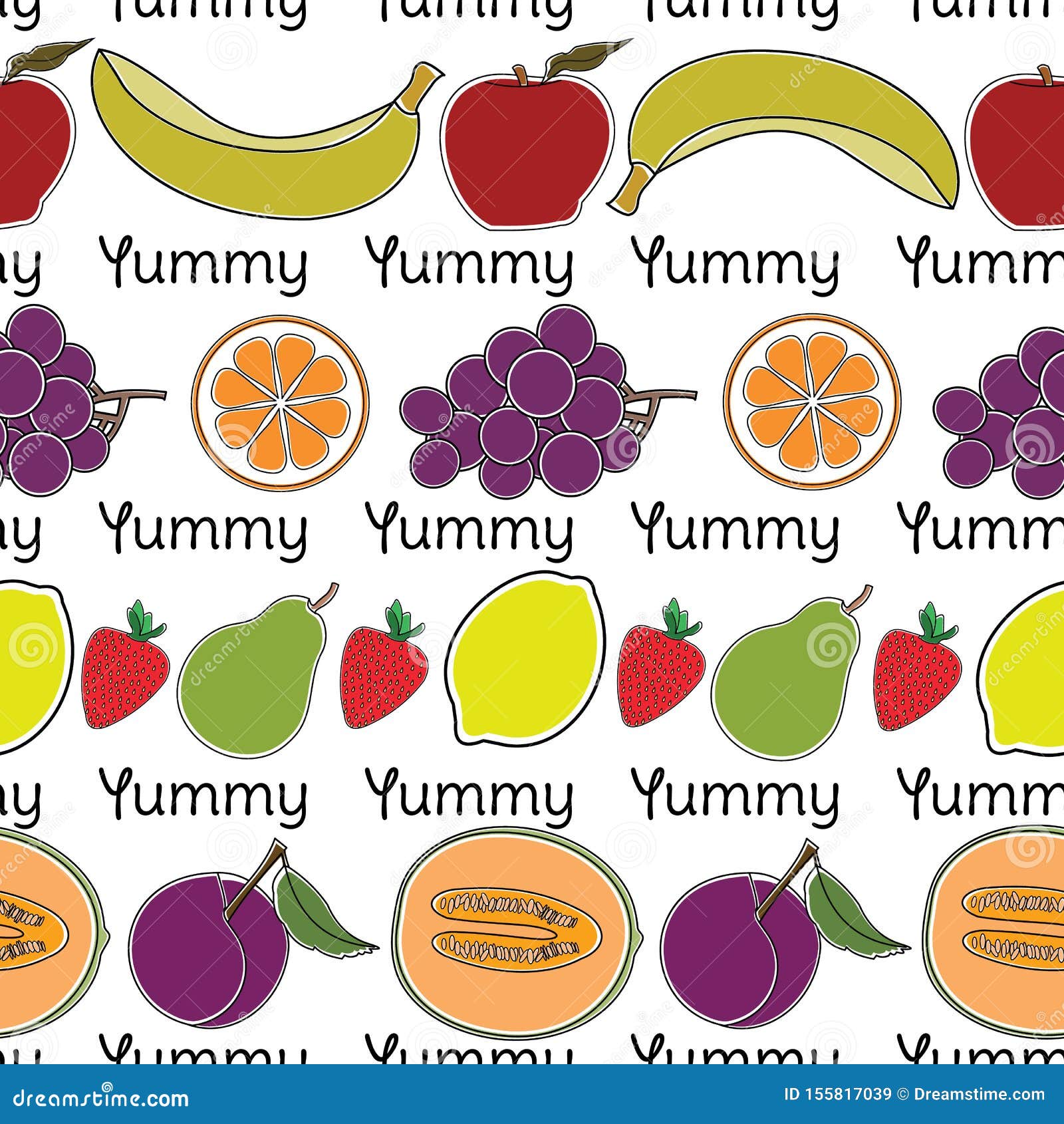Vector Fruit Apples Oranges Grapes Strawberries Pears Bananas ...