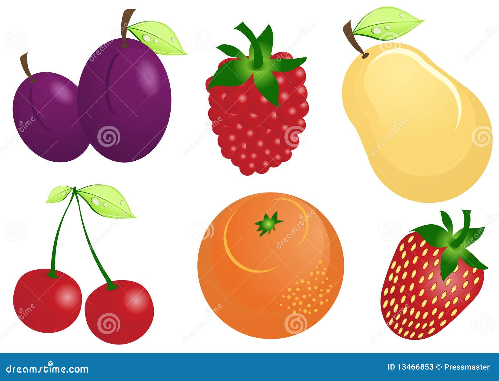 Vector-fruit-pictogram-reeks Stock Illustratie - Illustration of gewas ...