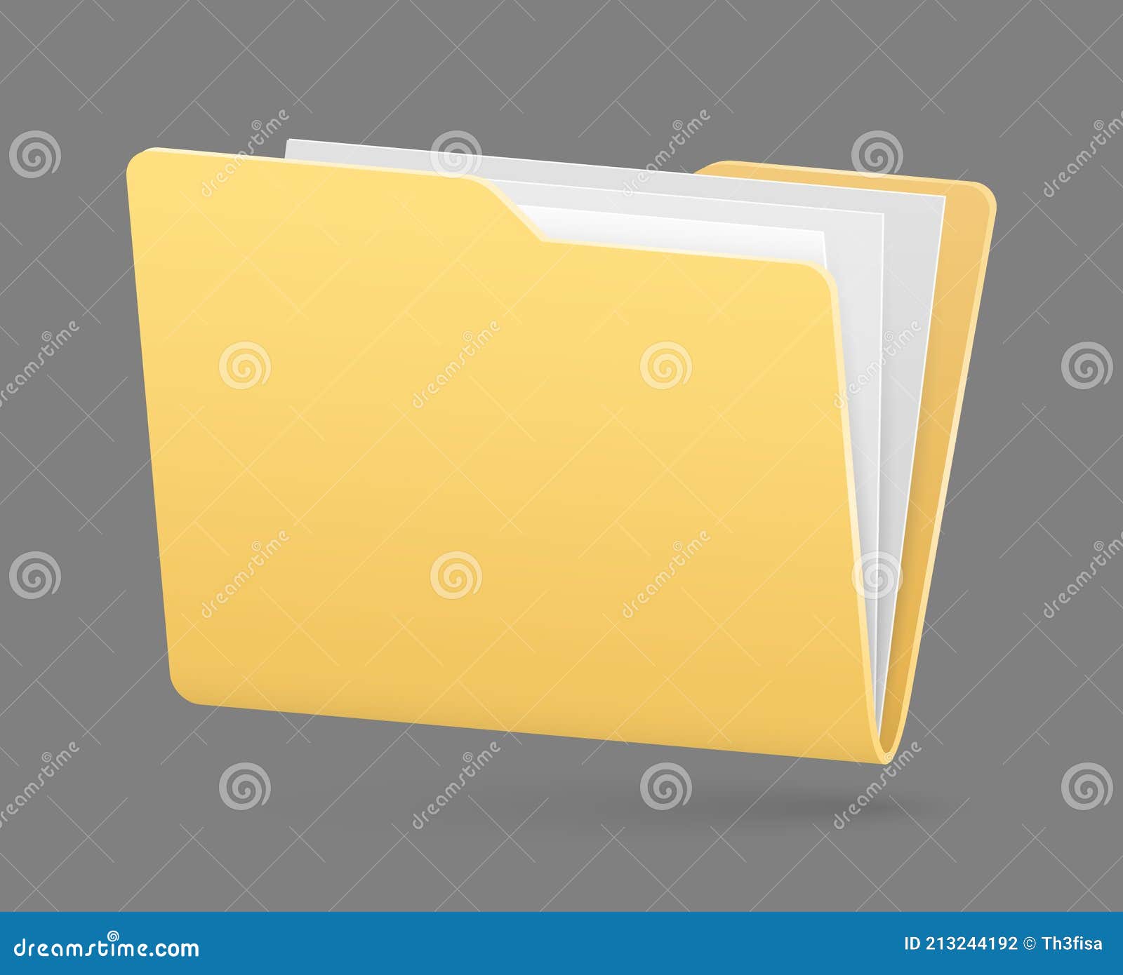 Vector Full Folder of Documents Stock Vector - Illustration of icon ...