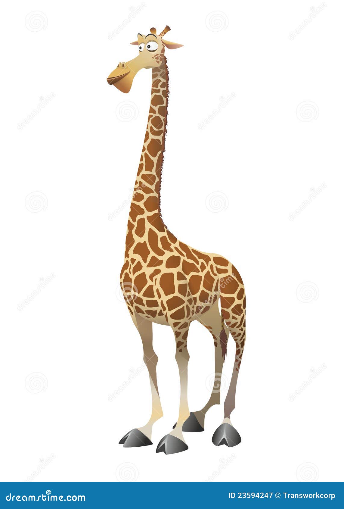 Vector fun giraffe stock vector. Illustration of vector - 23594247