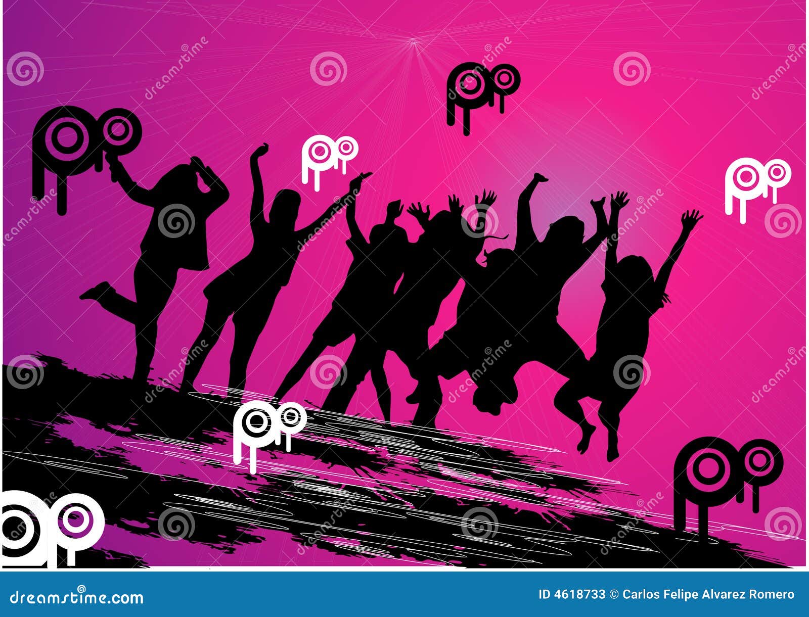 Vector Fun People Illustration Stock Vector - Illustration of dance ...