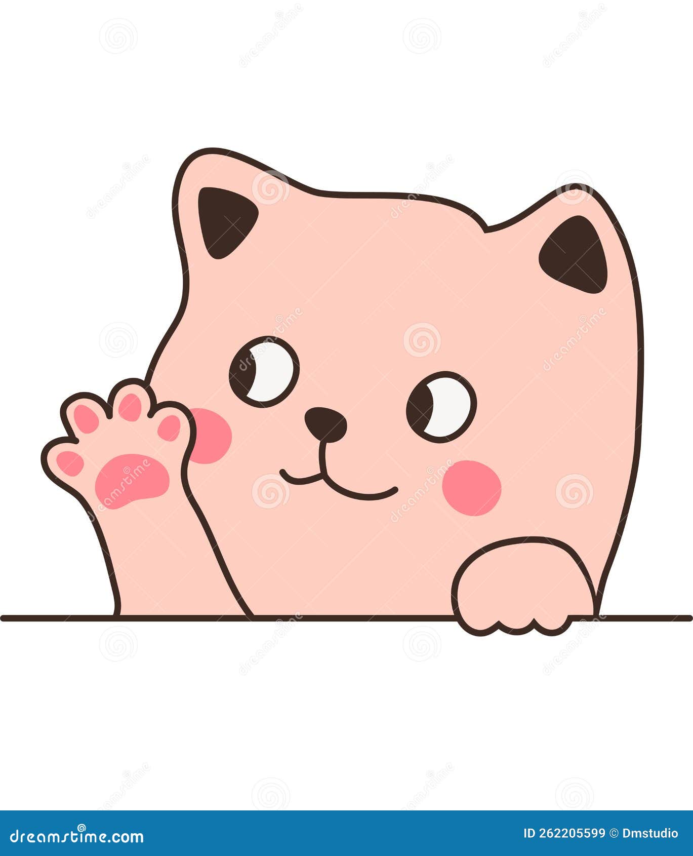 Vector Funny Cartoon of Cat Stock Vector - Illustration of animal ...