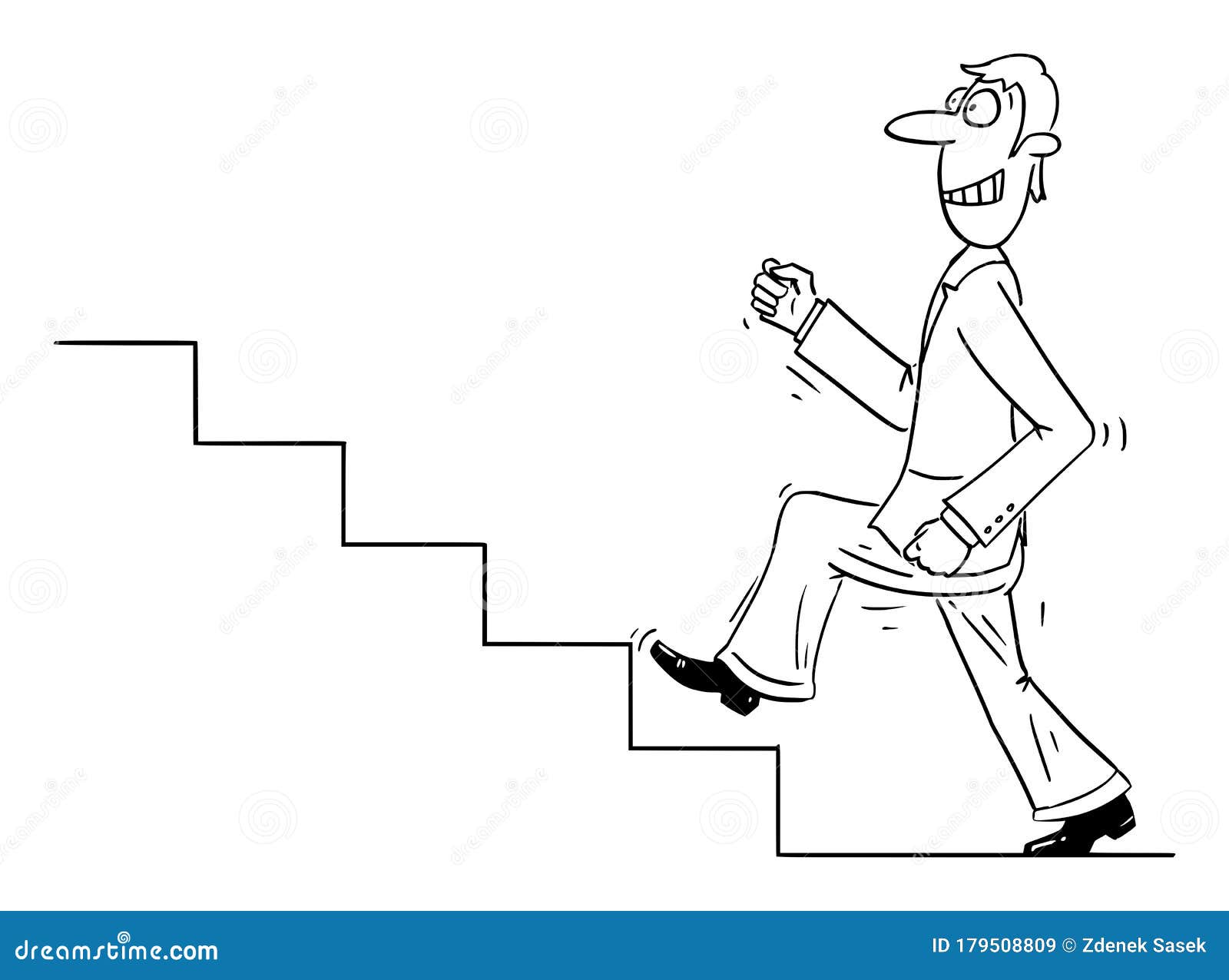 Vector Comic Cartoon of Confident Man or Businessman Walking Forward ... Vector Comic Cartoon of Confident Man or Businessman Walking Forward ...