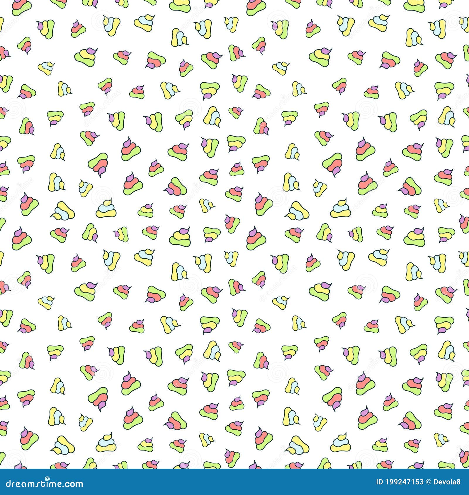 Unicorn Poop Set Clip Art, Collection Of Rainbow And Pink Feces Symbols ...