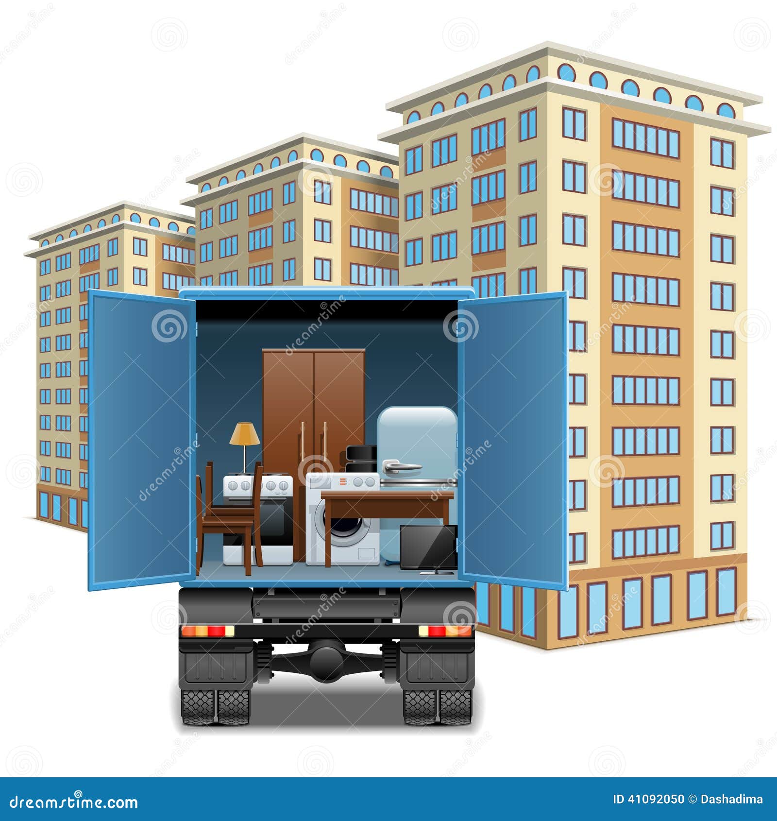 Vector Furniture Transportation Stock Vector - Illustration of ...