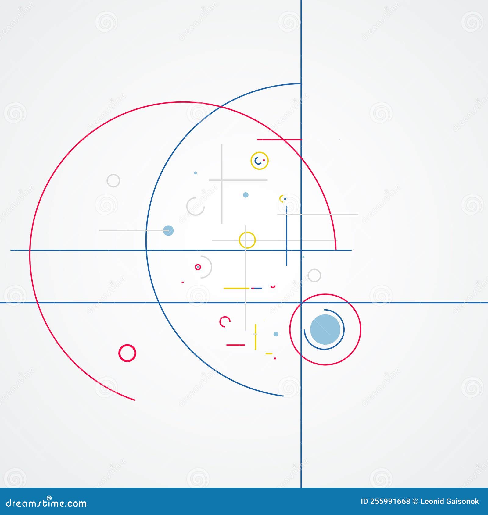 Vector Future Geometry Symbol. Abstract Illustration. Circular Elements ...