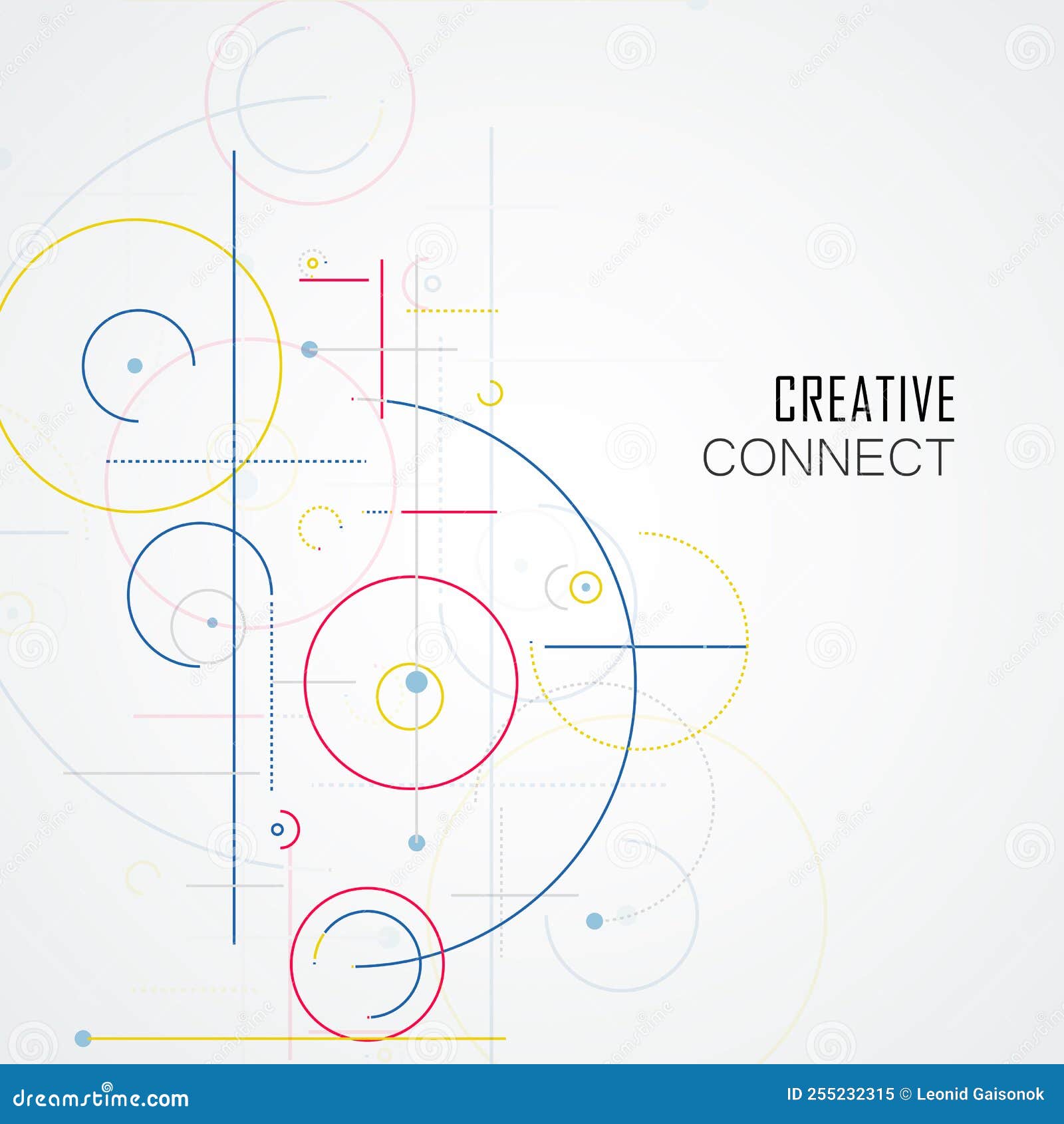 Vector Future Geometry Symbol. Abstract Illustration. Circular Elements ...
