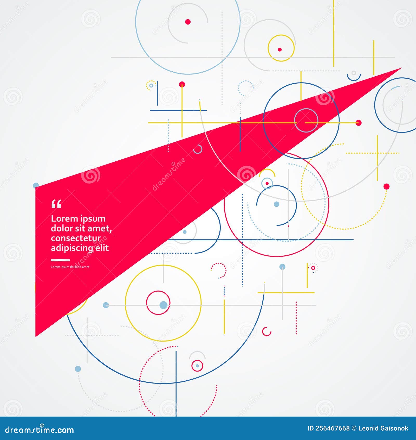Vector Future Geometry Symbol. Abstract Illustration. Circular Elements ...