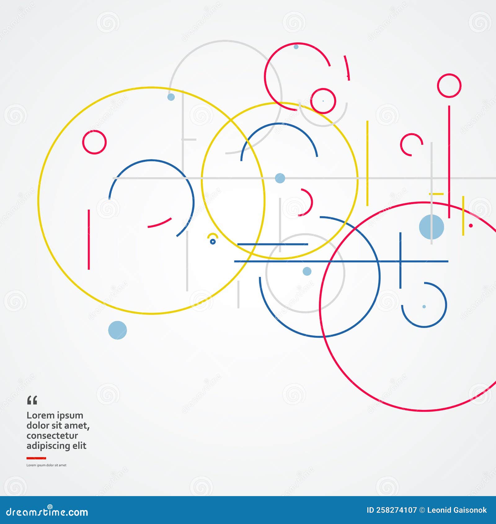 Vector Future Geometry Symbol. Abstract Illustration. Circular Elements ...