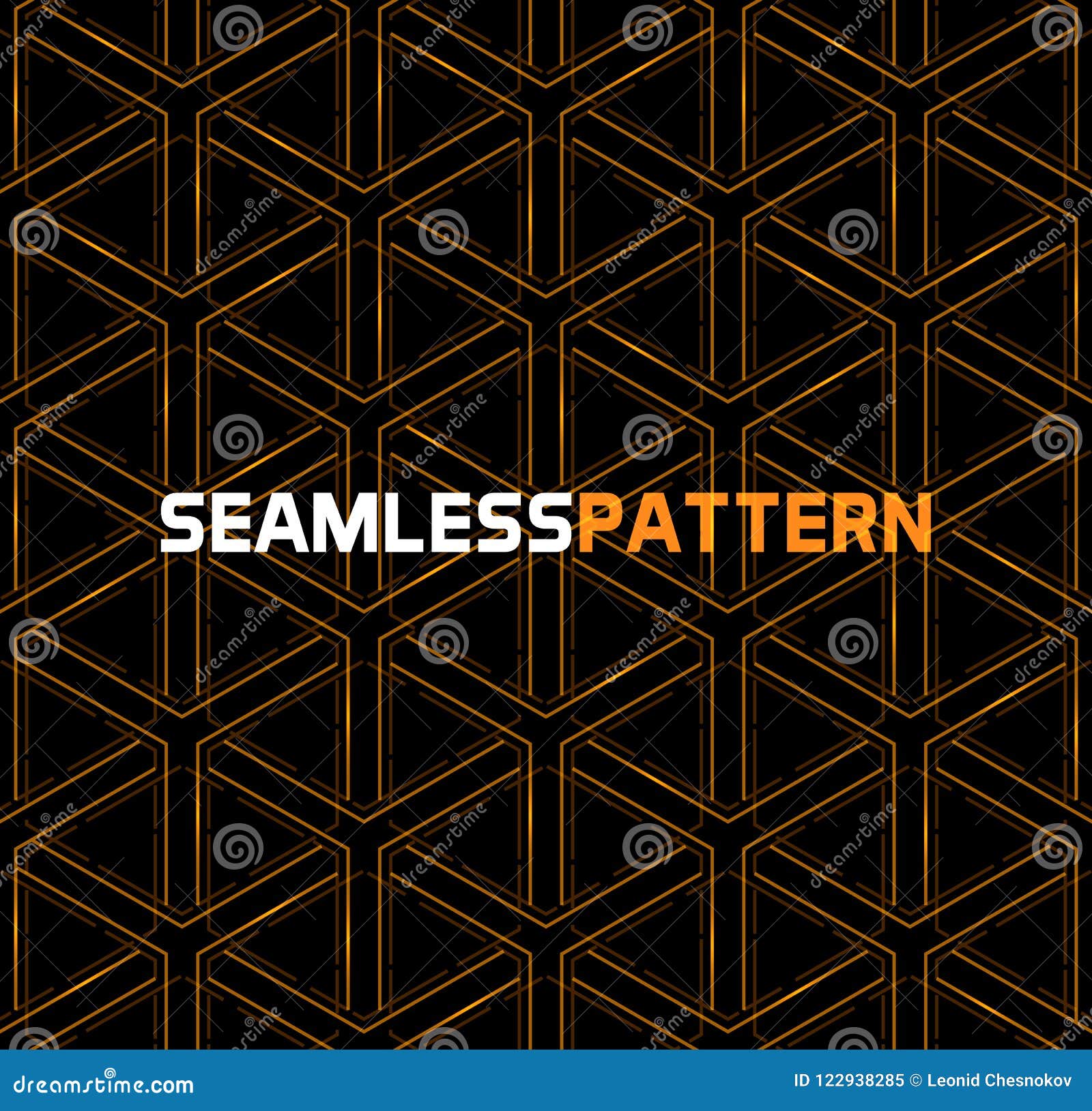 Vector Futuristic Texture Seamless Pattern Stock Vector - Illustration ...