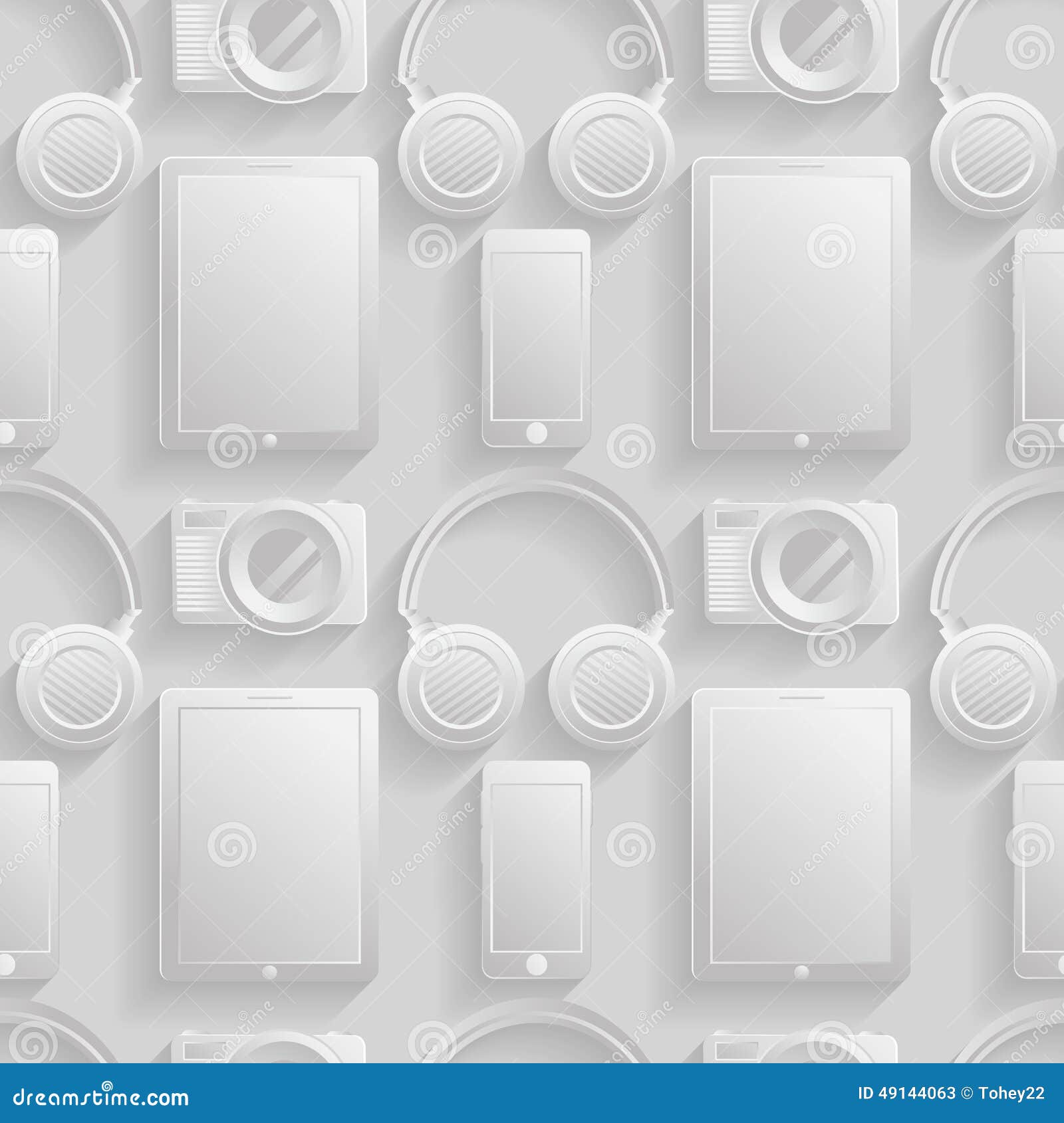 Vector gadget pattern stock vector. Illustration of music - 49144063