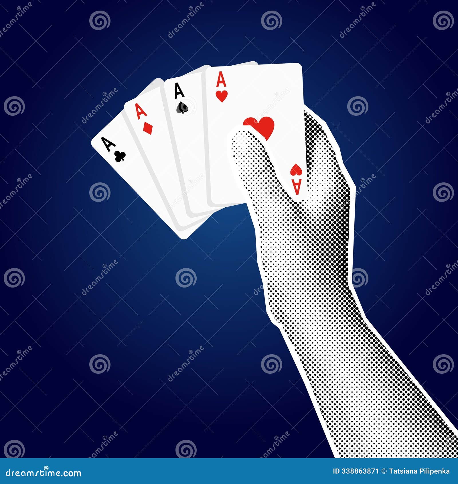 Vector gambling stock vector. Illustration of four, gamble - 338863871