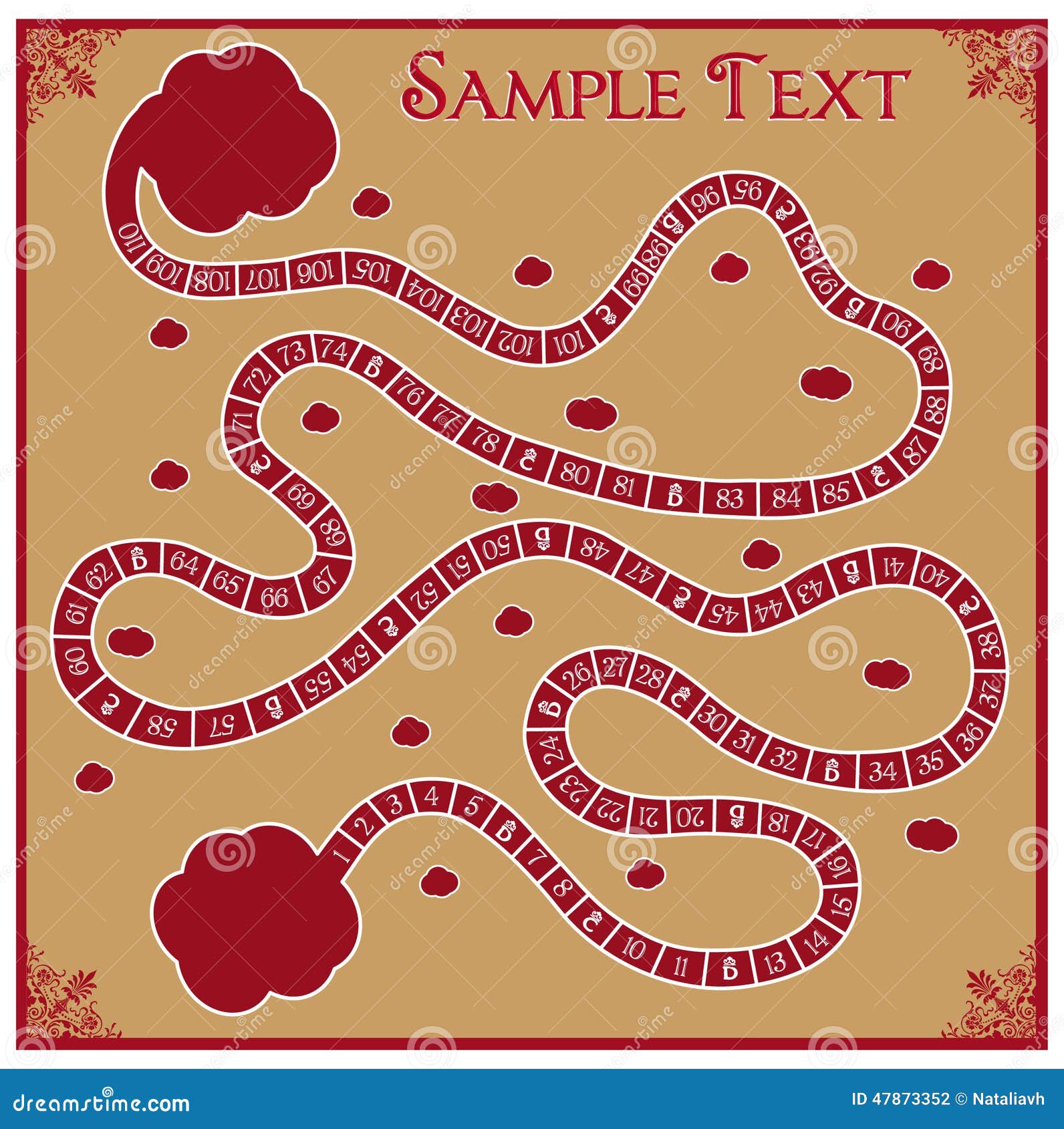 Vector gameboard stock vector. Illustration of vintage - 47873352