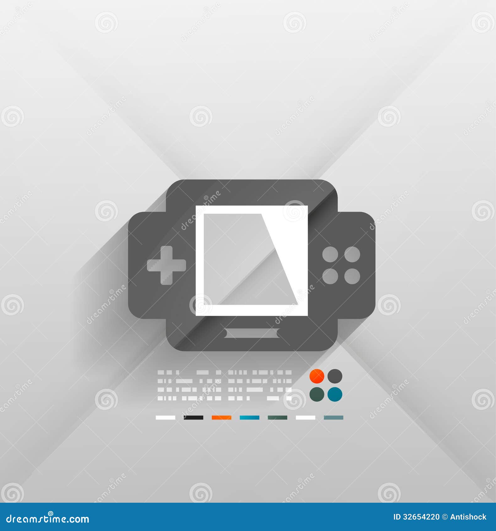 Vector Gaming Console 3d Paper Design Stock Vector - Illustration of ...