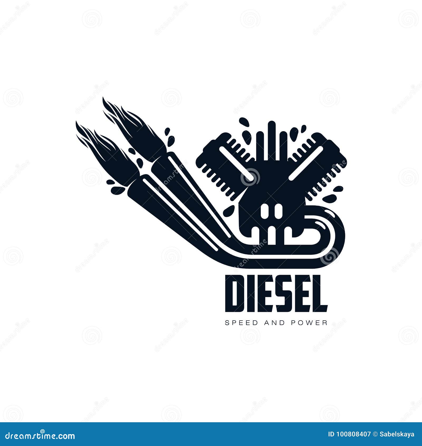 Vector Gasoline Engine Simple Flat Icon Pictogram Stock Vector ...