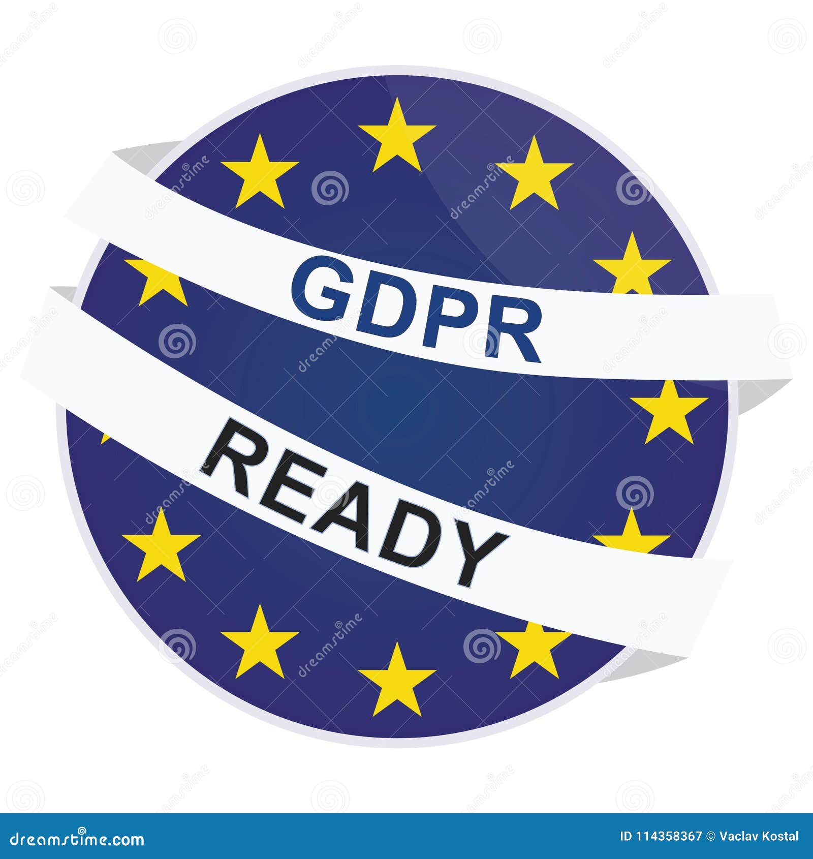 Vector GDPR Concept Illustration On White Background | CartoonDealer ... Vector GDPR Concept Illustration On White Background | CartoonDealer ...
