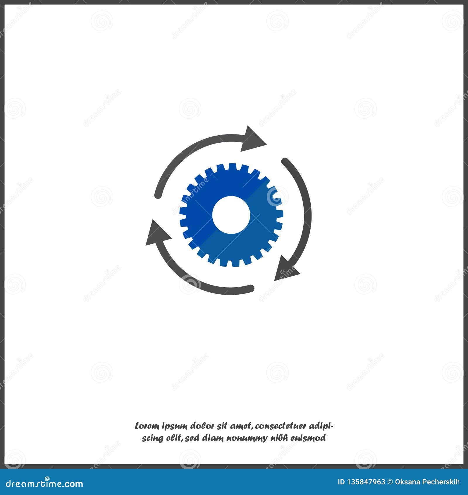 Arrows Workflow Steps. Global Business Process Graph, Step To Success ...