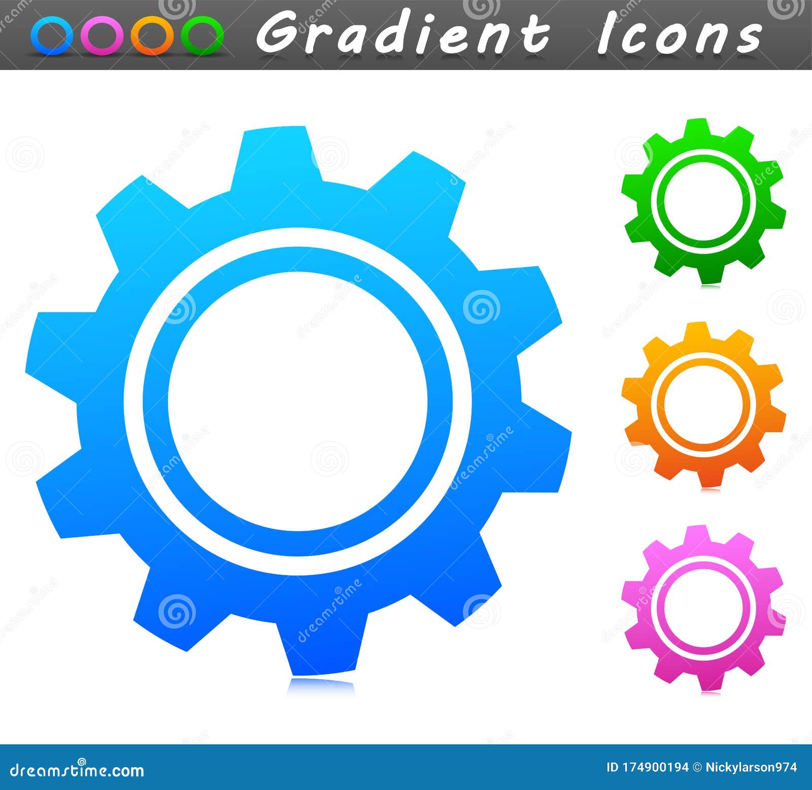 Vector Gear Symbol Icon Design Stock Vector - Illustration of gear ...