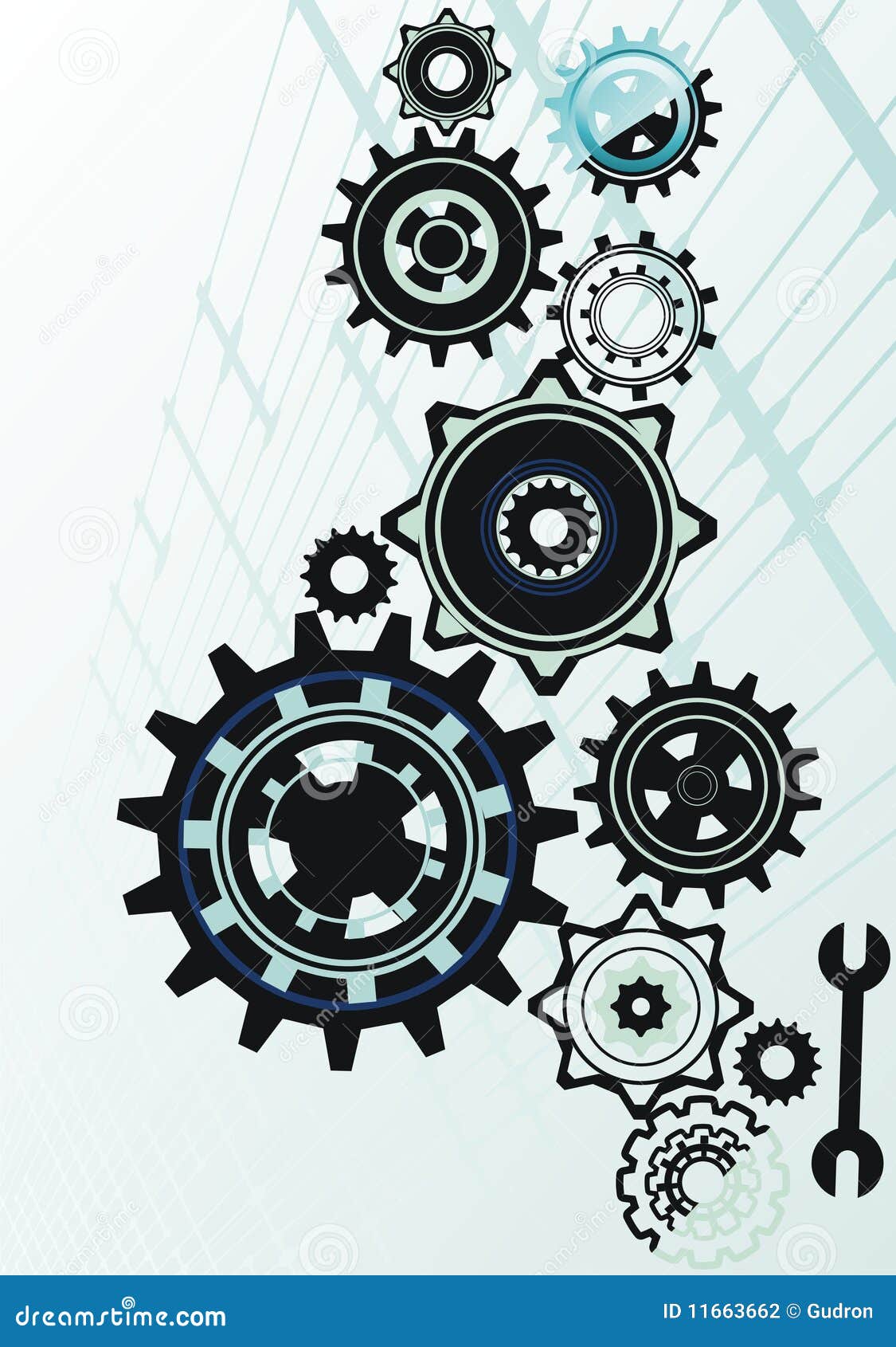 Vector Gears Collection Royalty-Free Stock Image | CartoonDealer.com ...