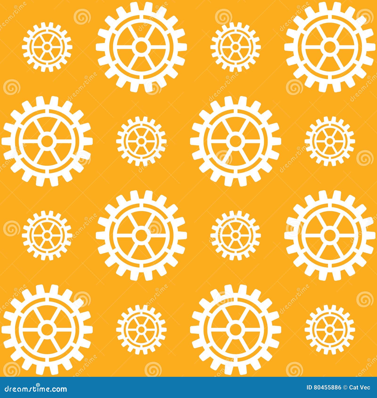 Vector Gears Icons Seamless Patterns Stock Vector - Illustration of ...