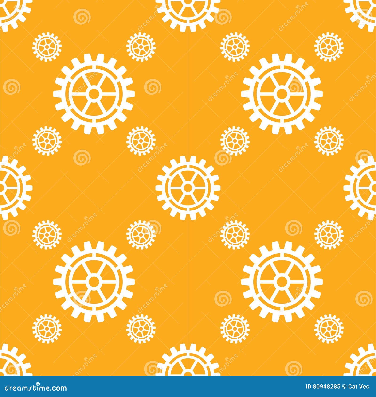 Vector Gears Icons Seamless Patterns Stock Vector - Illustration of ...