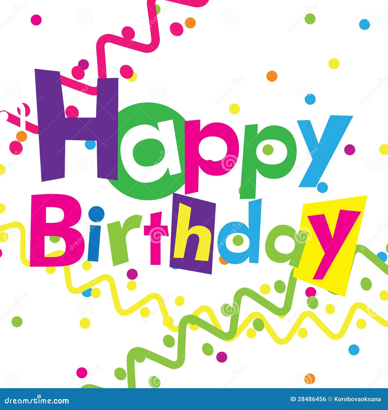 Vector Gelukkige Verjaardag Vector Illustratie - Illustration of tekst ...