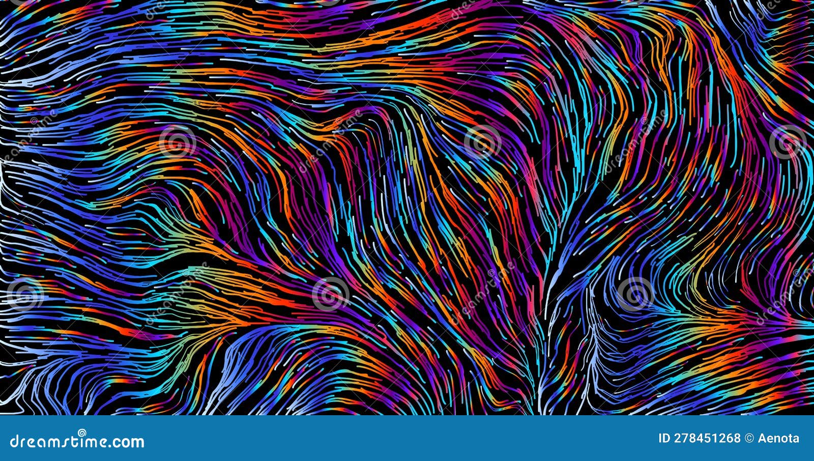 Vector Generative Art Pattern Bright OpArt Filamentous Graphic Design ...