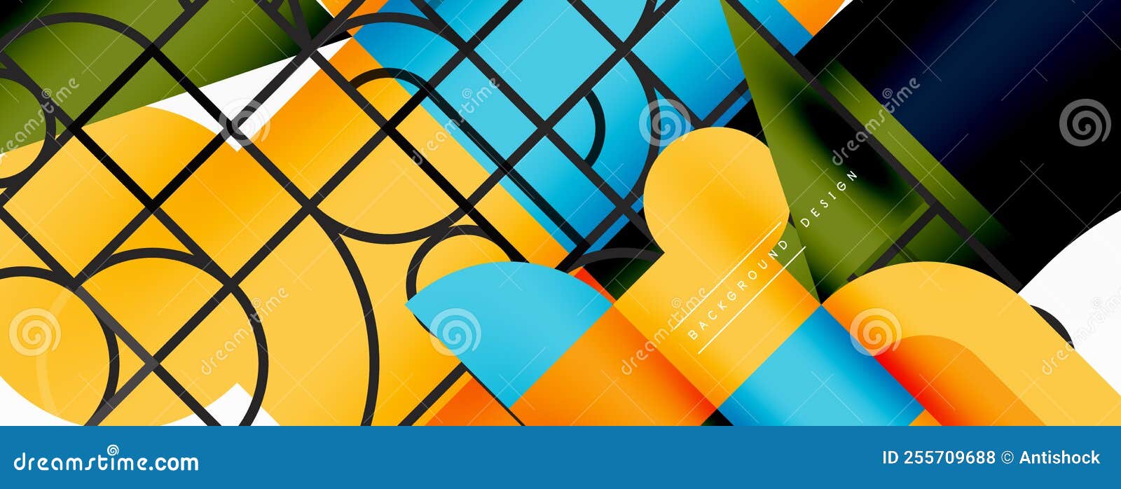 Vector Geometric Abstract Background Design Stock Vector - Illustration ...