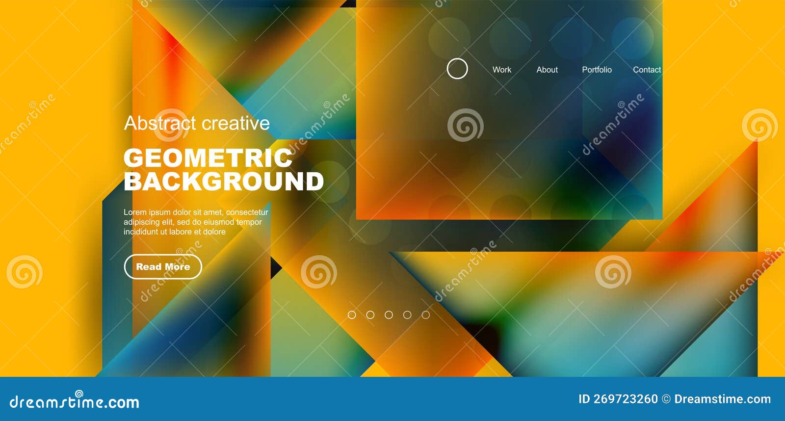 Vector Geometric Abstract Background Template Design Stock Vector ...