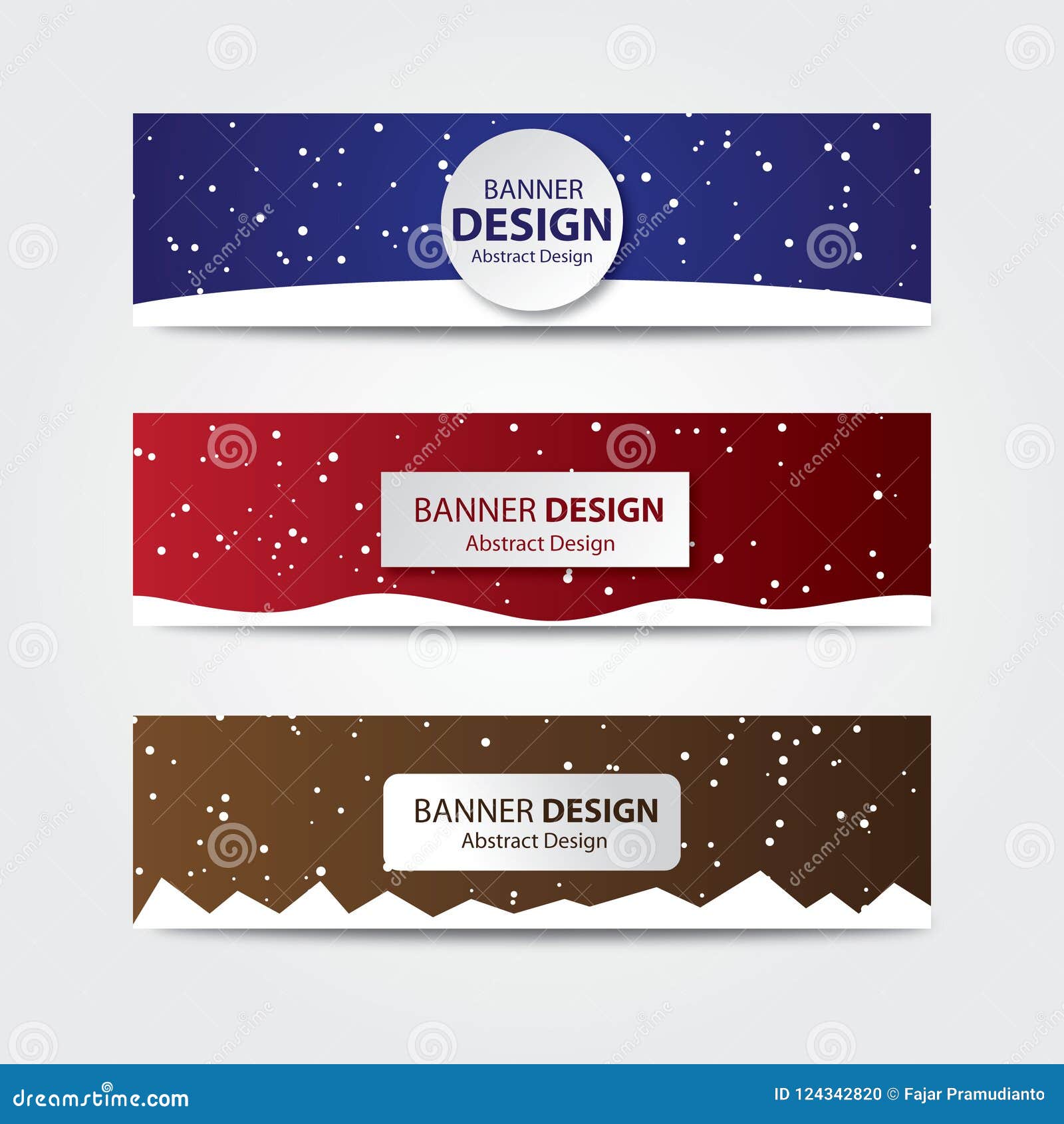 Vector Geometric Abstract Dot Banner Design Stock Vector - Illustration ...