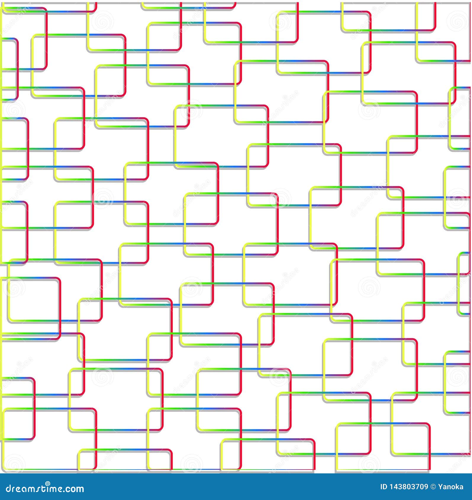 Vector Geometric Abstract Background of Multicolored Rectangles Stock ...