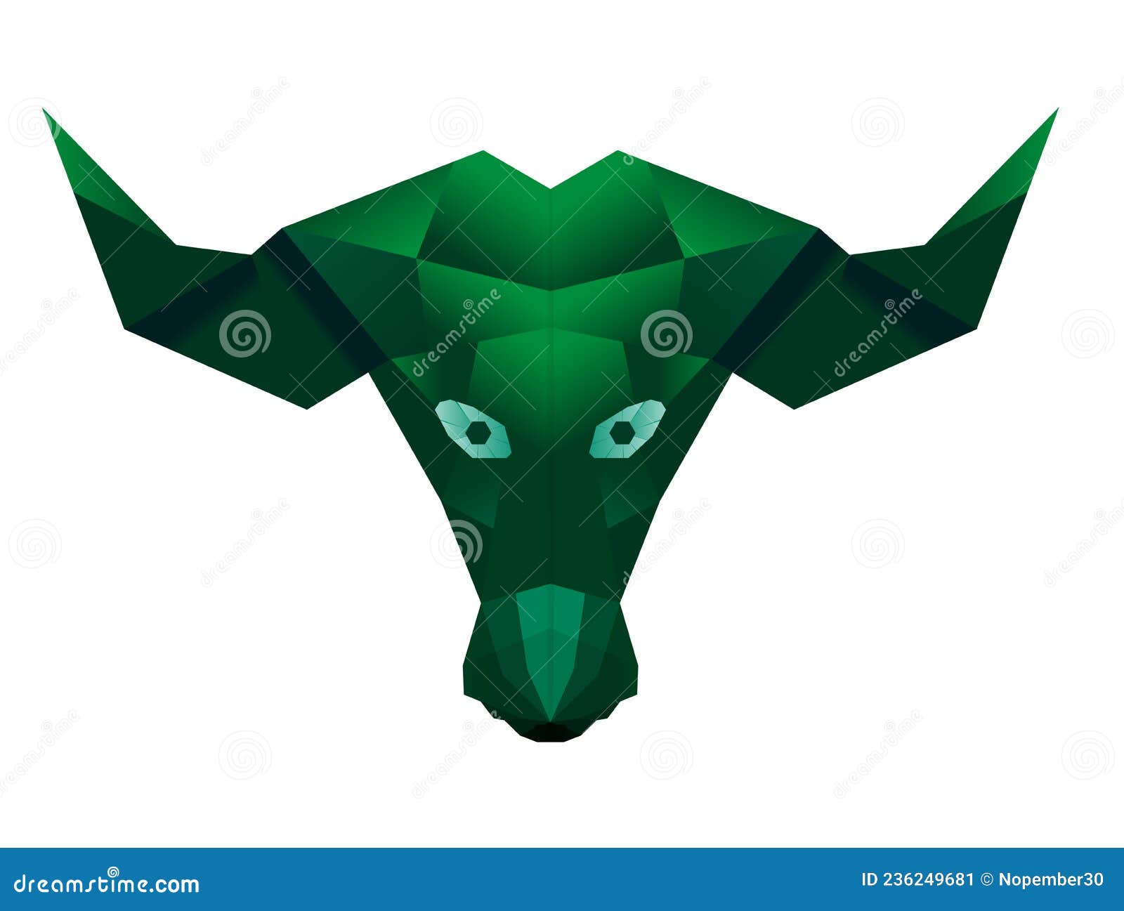 Buffalo geometric animal stock vector. Illustration of wild - 236249681